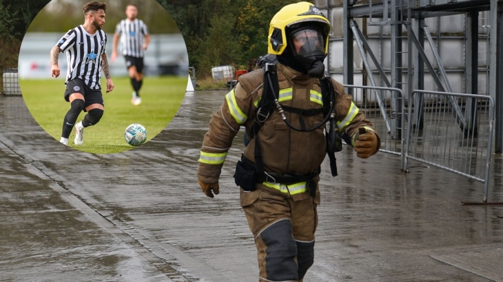 Former semi-professional footballer takes on new role as firefighter ...